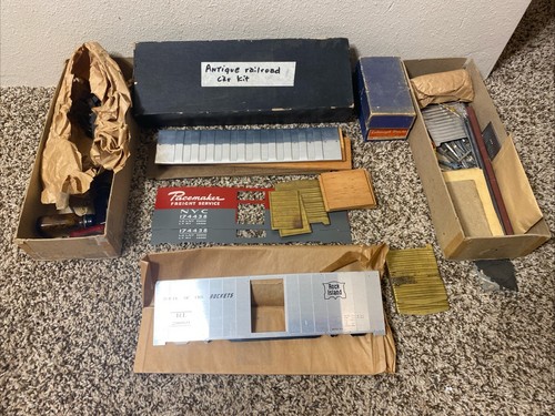 x2 Unassembled Antique Railroad Car Kit | eBay