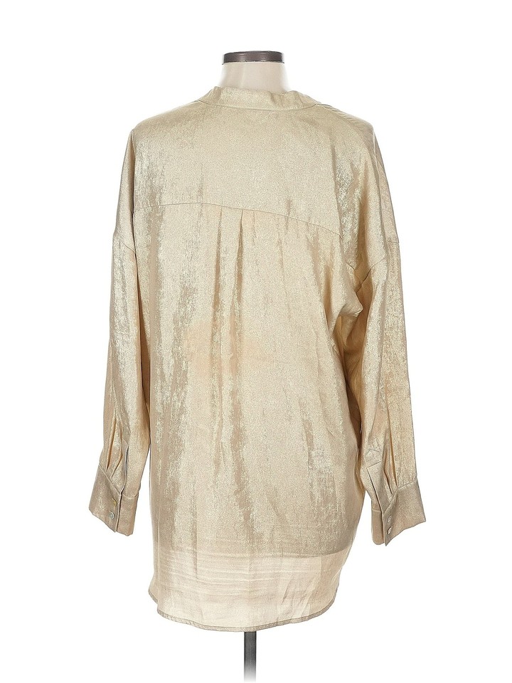 Soft Surroundings Women Gold Long Sleeve Blouse L | eBay