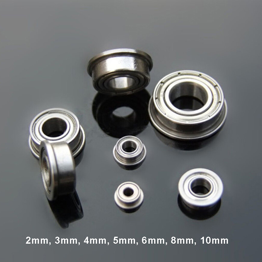 Flange Bearings Metal Shielded Deep Groove Flanged Ball Bearing 2/3/4/5 ...