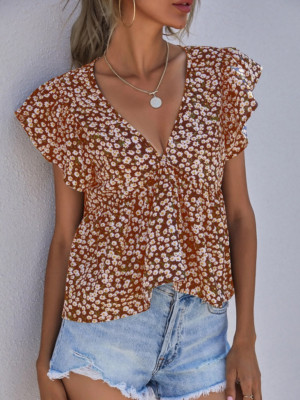 Shein Floral Flowy Top | eBay