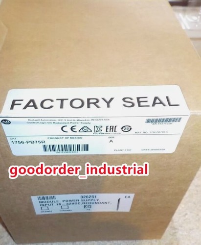 New Factory Sealed AB 1756-PB75R / A ControlLogix Redundant DC Power ...