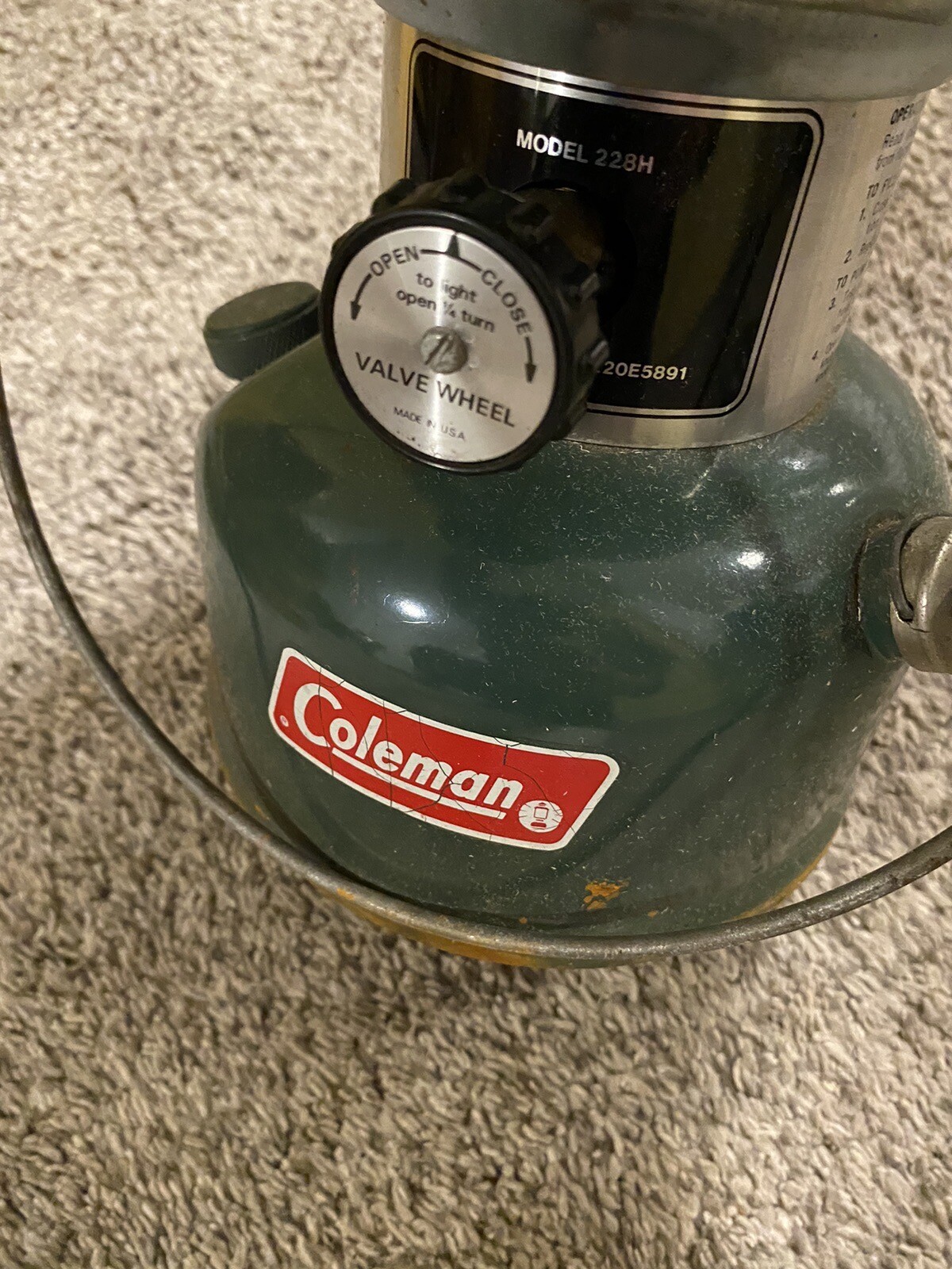 Vintage 1974 Coleman Lantern 228h With Case As Is | eBay