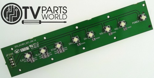 Toshiba 23HLV87 Key Controller Board DTV_HLV87_KEY_08.14 070911 ...