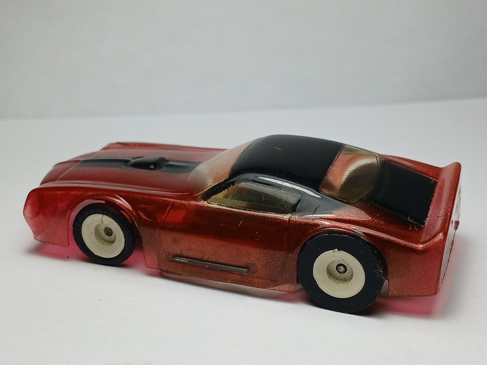 Vintage Riggen HO Slot Car Brass Chassis W/ Riggen Handpainted Body | eBay