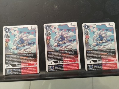 Spadamon *3 Carte Digimon Anglais Bt10-059 | eBay