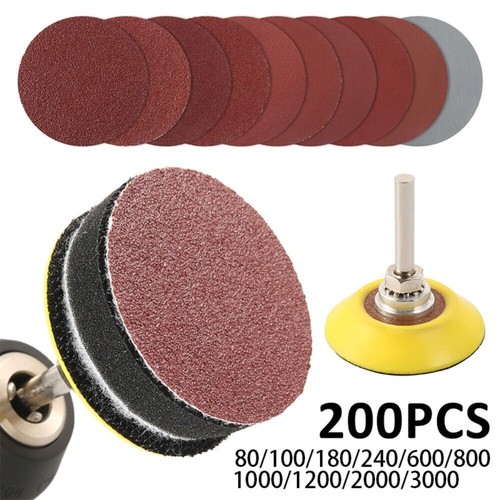 200PCS 2In Sandpaper Set Drill Sander Attachment Drill Pneumatic Polishing | eBay Australia