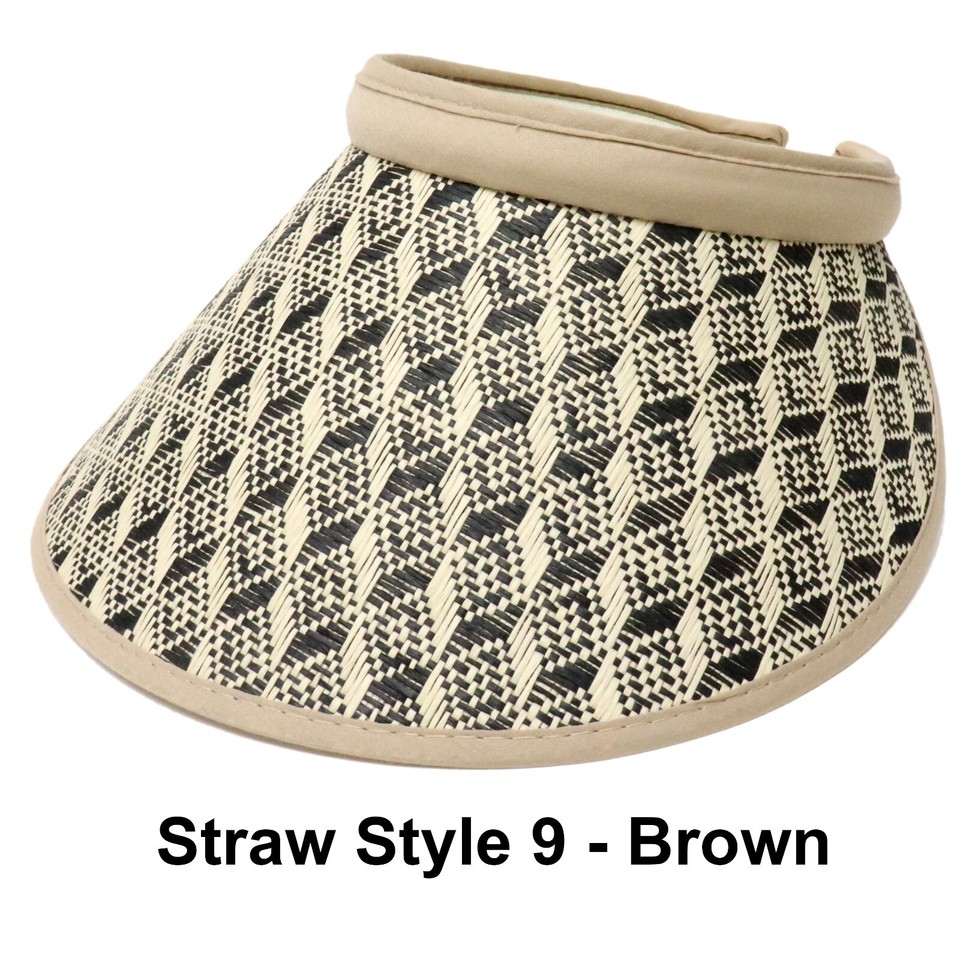 Women Lady Fashion Large Clip On Visor Wide Brim Sun UV Protection Cap ...