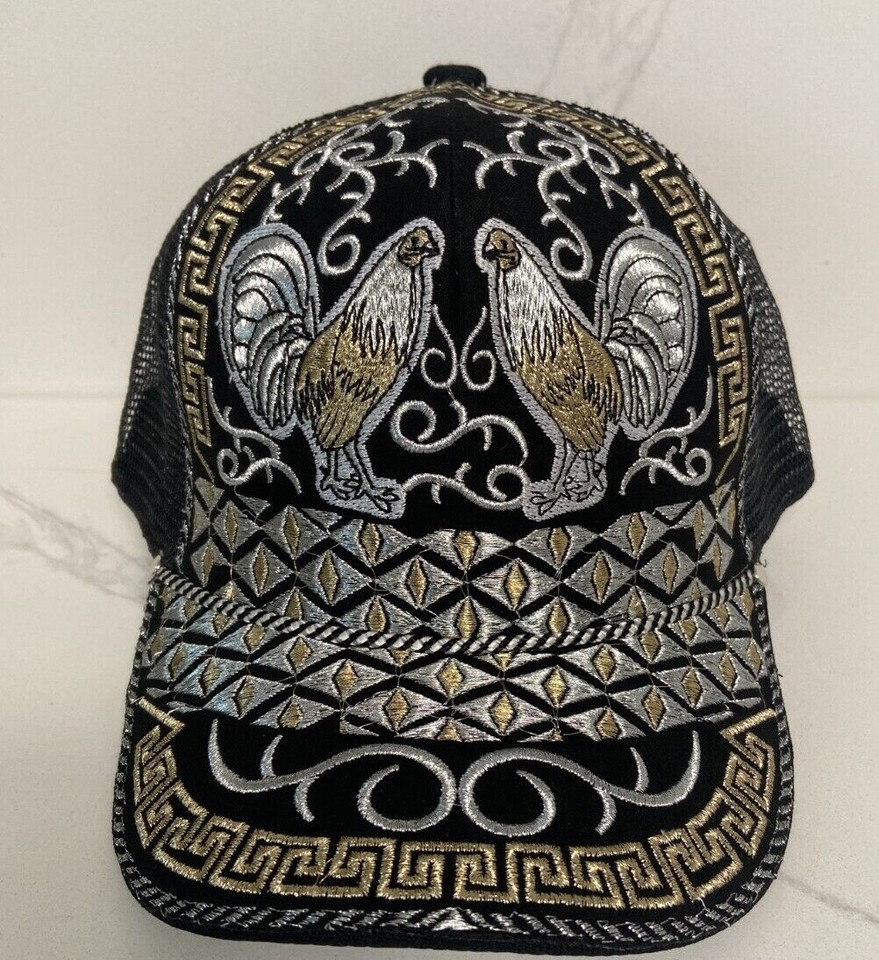 Silver Color Plated Hat Artisanal MeshBack Gris Gorra Artesanal ...