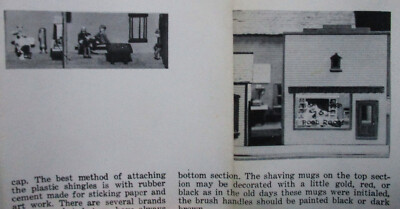 HO scale: Barber Shop & Pool Room, a wood kit w/ cast metal parts by ...