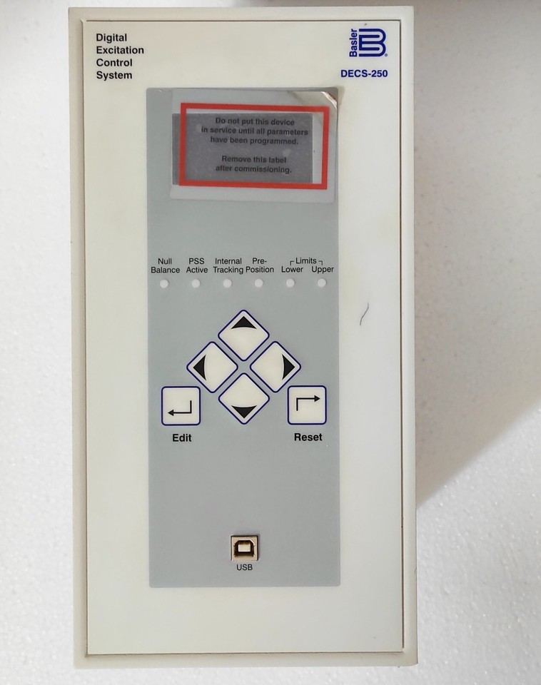 Basler DECS 250 - LN1SN1N / DECS 250 Basler Digital Excitation Control ...
