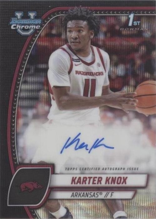 2024-25 Bowman University Chrome - Chrome Prospect Autographs Karter ...