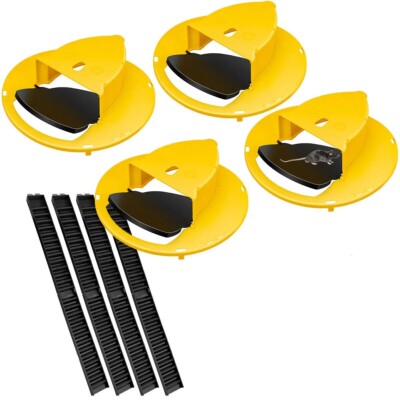 4-Pack Flip N Slide Mouse / Rat Trap Bucket Lid Catcher with Ramp ...