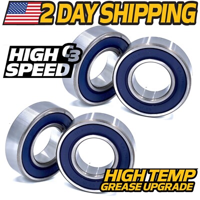 (4) 6009-2RS C3 HiPerformance Ball Bearing 2XSealed 45x75x16 6009 2RS ...