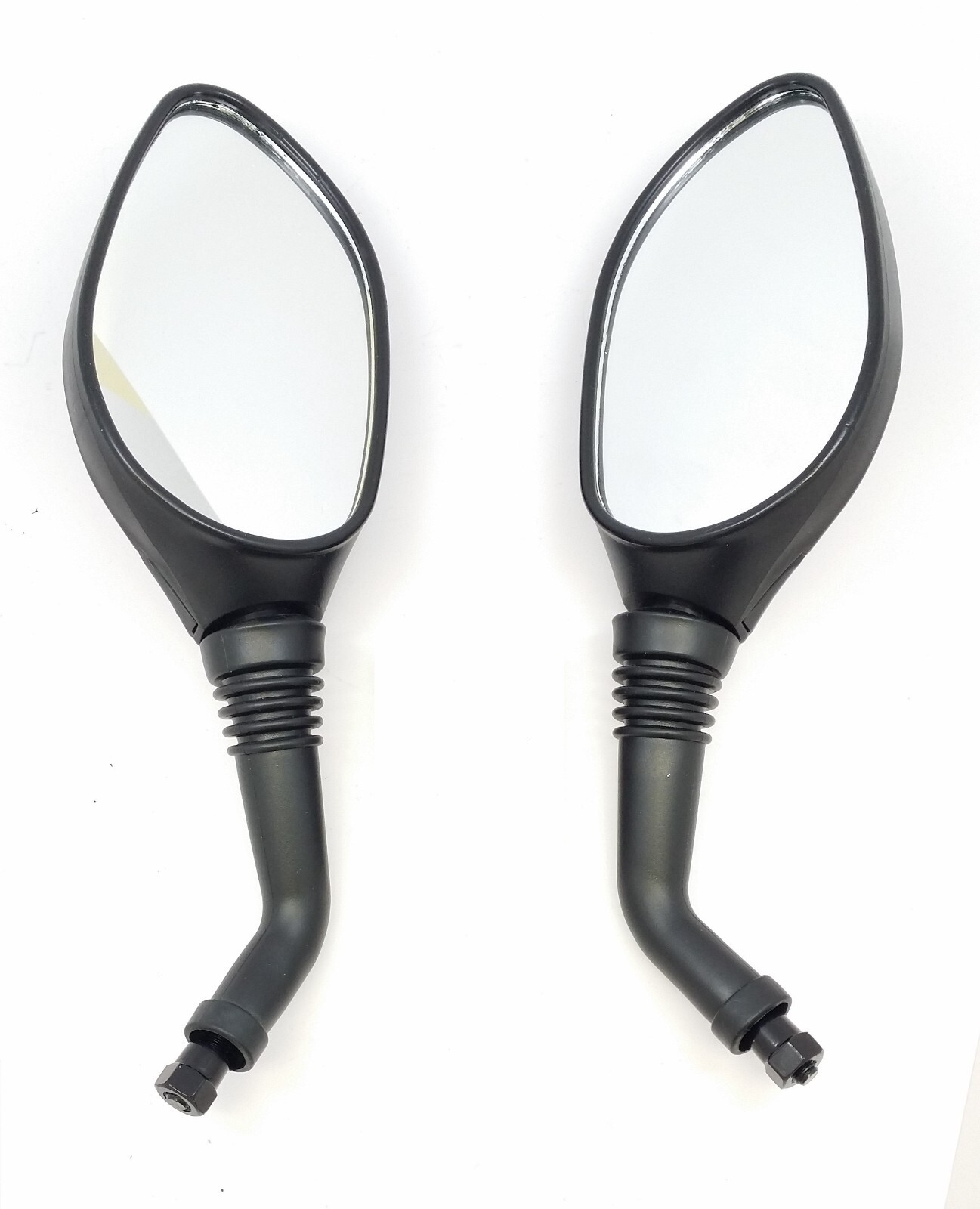 Rear View Mirrors Set 8mm for Gy6 Vespa Peace Roketa Taotao Jonway Sunl ...