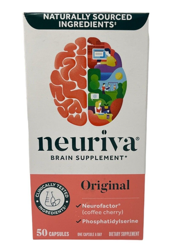 Neuriva Brain Health Supplement Original - 50 Capsules - FRESH - Sealed ...