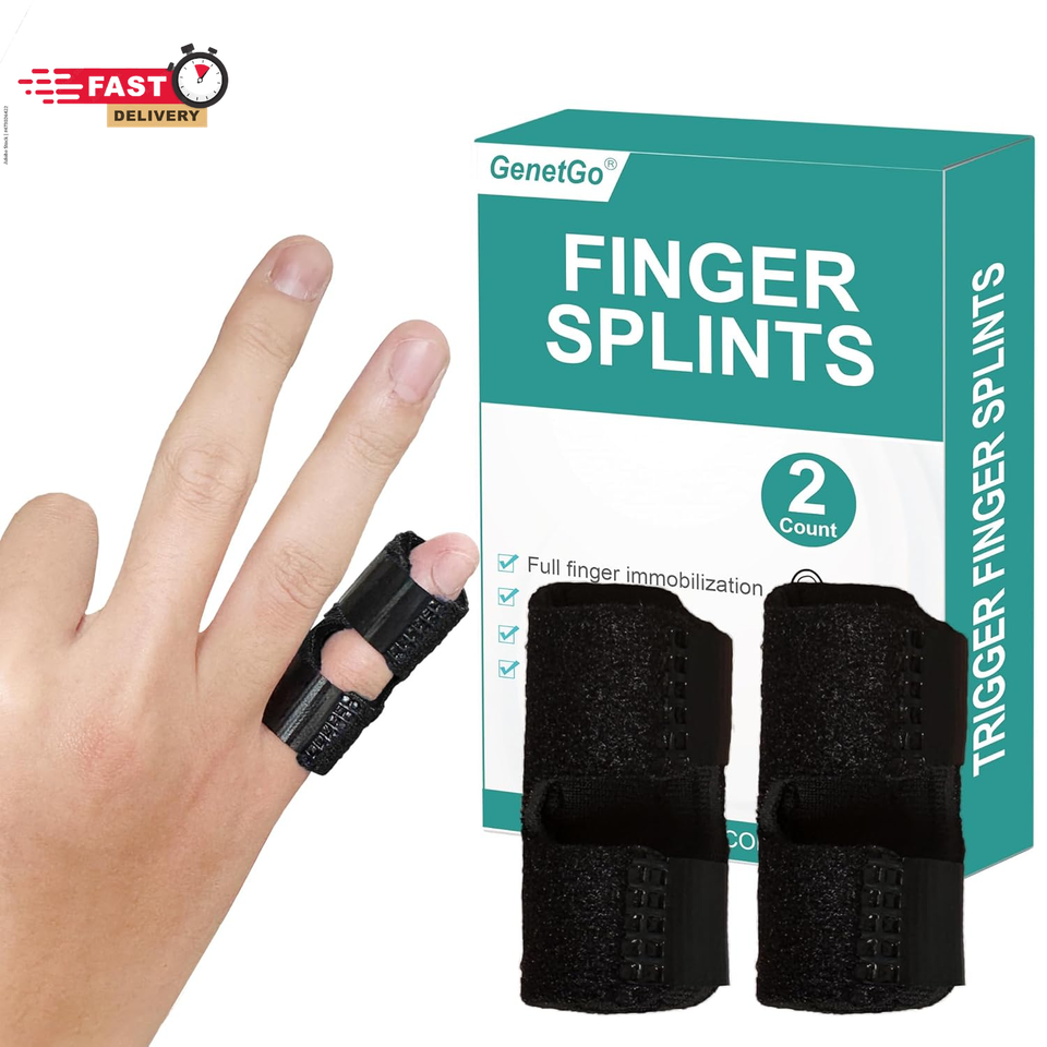 Small Trigger Finger Splint - 2 Pack Pinkie Finger Brace for Broken ...