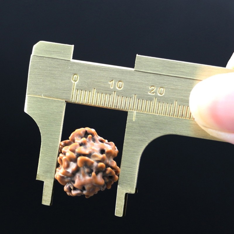 Mini Brass Sliding Pocket Caliper Metal Double Scale for Measuring ...