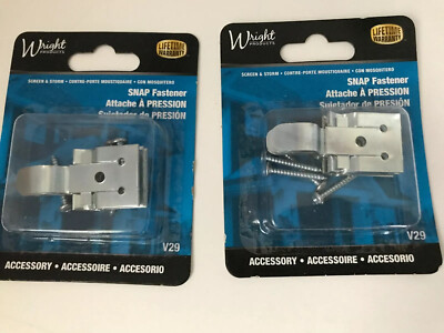 2 Pkgs Screen/storm Door Parts- Snap Fasteners Wright Products V29 | eBay