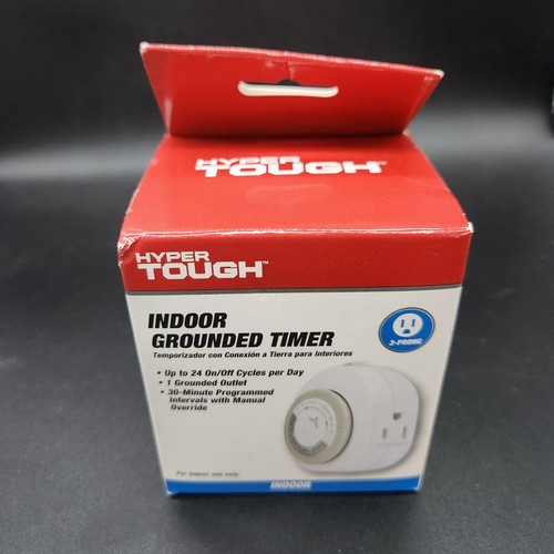 Hyper Tough Indoor Grounded Timer Sealed New 39208223393| eBay