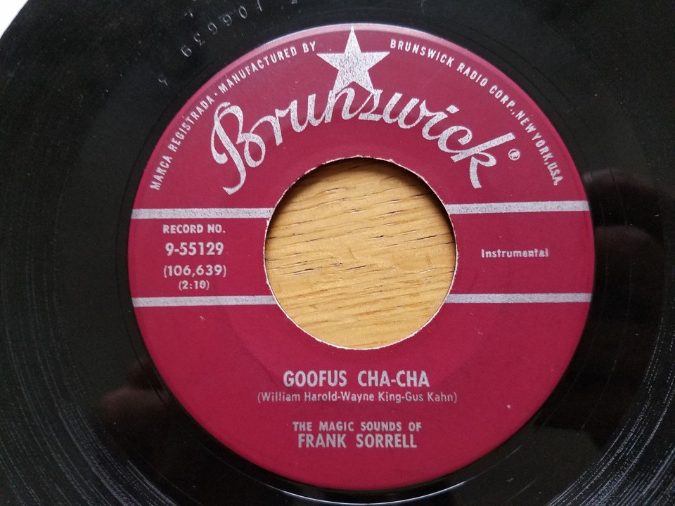 FRANK SORRELL - Sentimental Journey / Goofus Cha-Cha 1960 SPACE-AGE ...