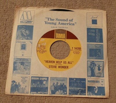 Stevie Wonder 45 Heaven Help Us All / I Gotta Have a Song 1970 Tamla T ...