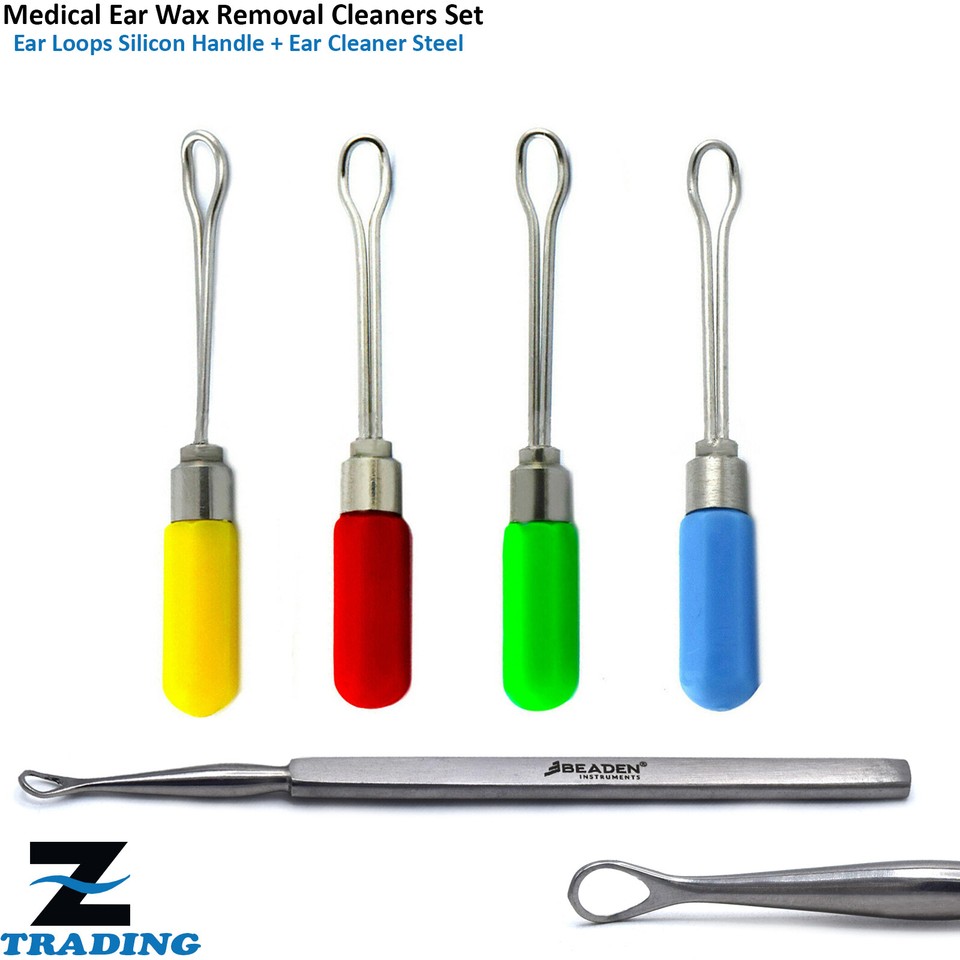 Ear Pick Cleaning Loops Earwax Remover Wax Removal Tool Kit Curette ...