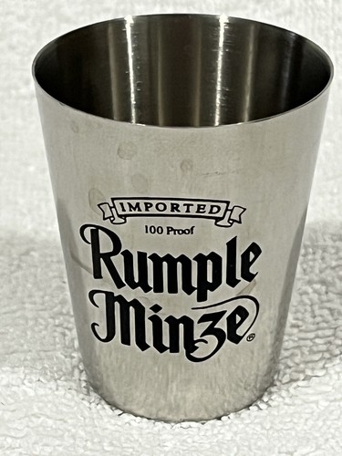 Vintage Rumple Minze Silver Metal shot glass | eBay