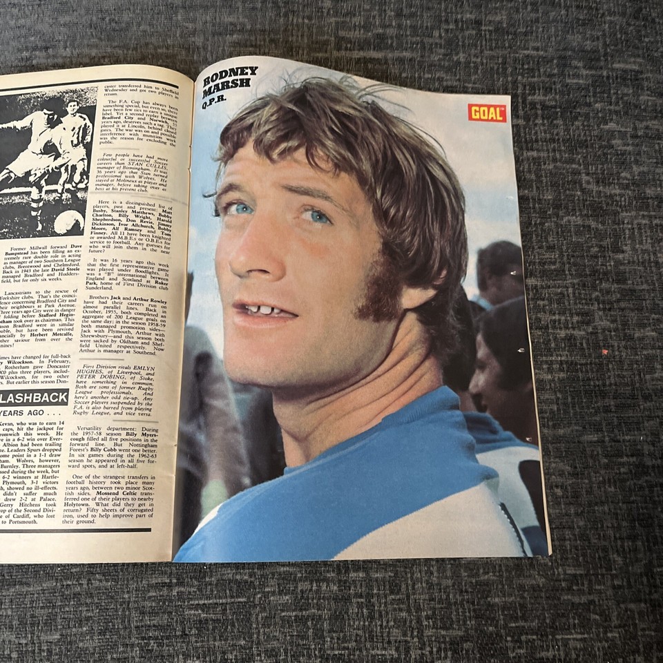 Goal Magazine 14 Mar 1970 Birmingham City Barry Endean Rod Marsh Norman ...