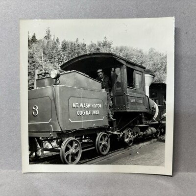 Vintage Found Photo Cog Railway Mt Washington Base Station Train ...