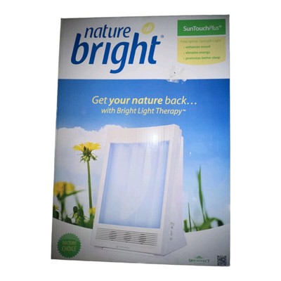Nature Bright Sun Touch Plus Light Ion Sunlight Therapy 10,000 Lux Lamp ...