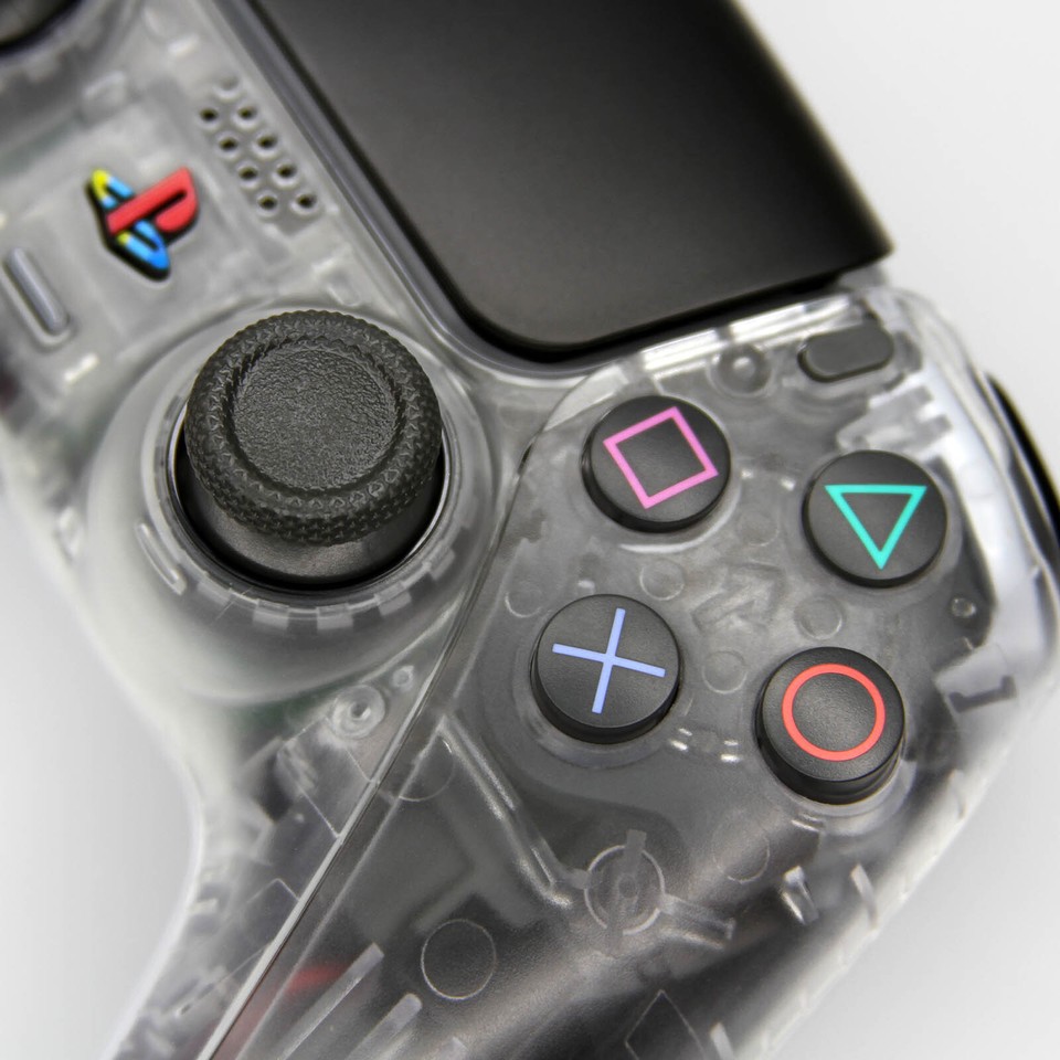 DS4 Crystal Clear PS5 Controller Killscreen DualSense Retro Pro Custom ...