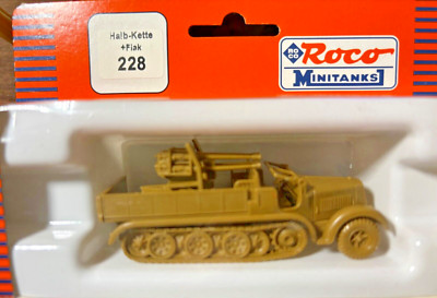 Roco Minitanks 228 German Sdkfz 7 flak half track release Lima35 1/87 ...