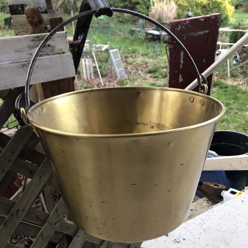 Antique Brass Bucket H. W. Hayden’s 1851 MFG By The Ansonia Brass Co ...