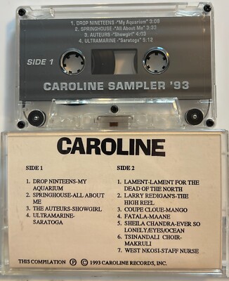 Caroline Sampler 1993 (Cassette Tape Promo Caroline Records) *Rare ...