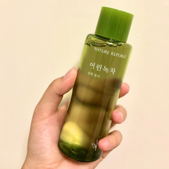 NATURE REPUBLIC Mild Green Tea Toner 155ml Moisturizing Mild Toner Made ...