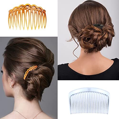 18 Pieces French Side Hair Twist Comb Set Plastic Twist Comb Hair 11/25 ...