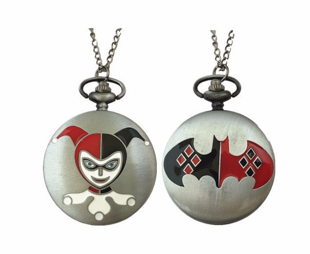 Harley Quinn 2" Face Pocket Watch Necklace On 30" Chain FABULOUS! | eBay