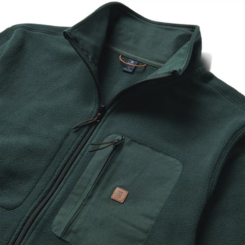 Roark Men's Landfall Fleece, Zip Up Jacket, Spruce Green, XL | eBay