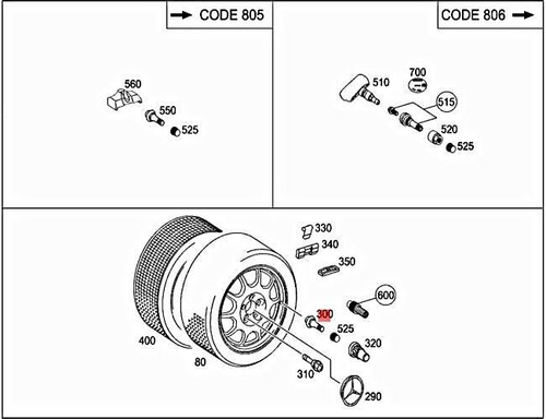 Genuine MERCEDES BBDC W109 W112 W242 903 Tire valve 0004000313 | eBay