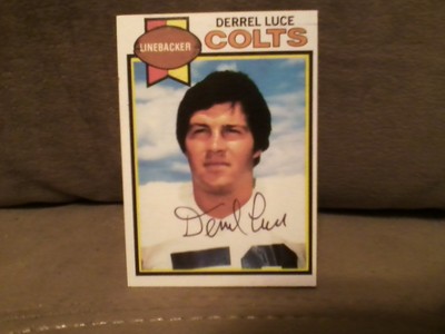 1979 TOPPS DERREL LUCE AUTOGRAPHED CARD | eBay