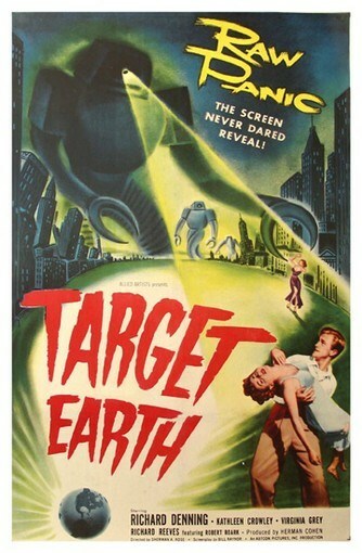 TARGET EARTH MOVIE POSTER - RARE CLASSIC VINTAGE | eBay