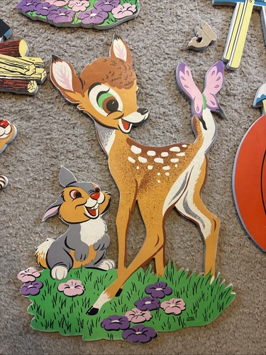 Vintage 1950’s Set of Pressboard Cut Outs -Peter Pumpkin Eater Bambi ...