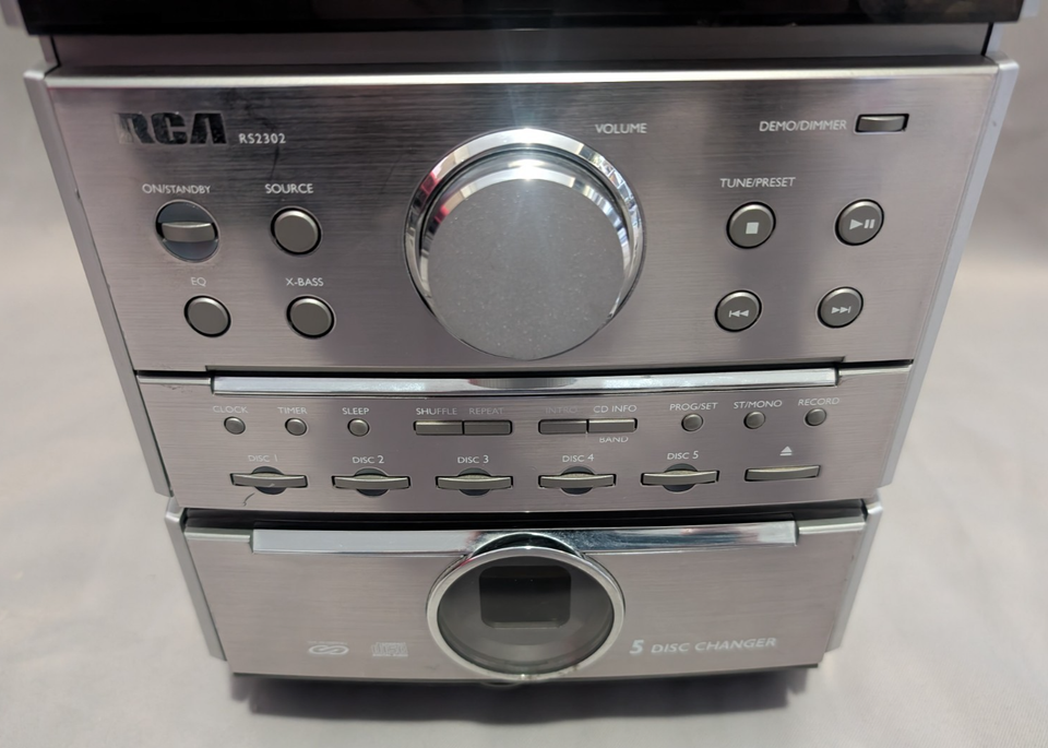 Vintage RCA compact audio system CD changer cassette player model ...