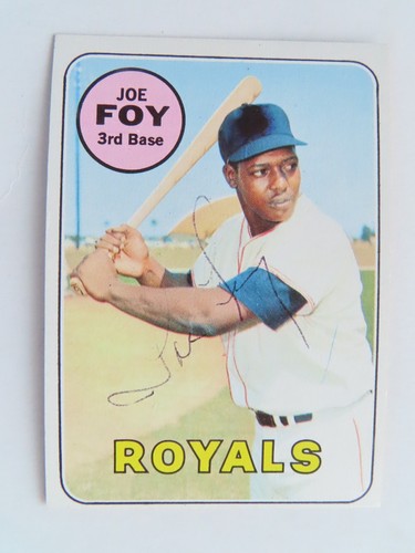 Signed Autographed 1969 Topps Baseball Card #93 Joe Foy Kansas City ...