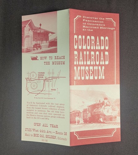 Vtg Colorado Railroad Museum Train Pamphlet Brochure Travel Info Golden ...
