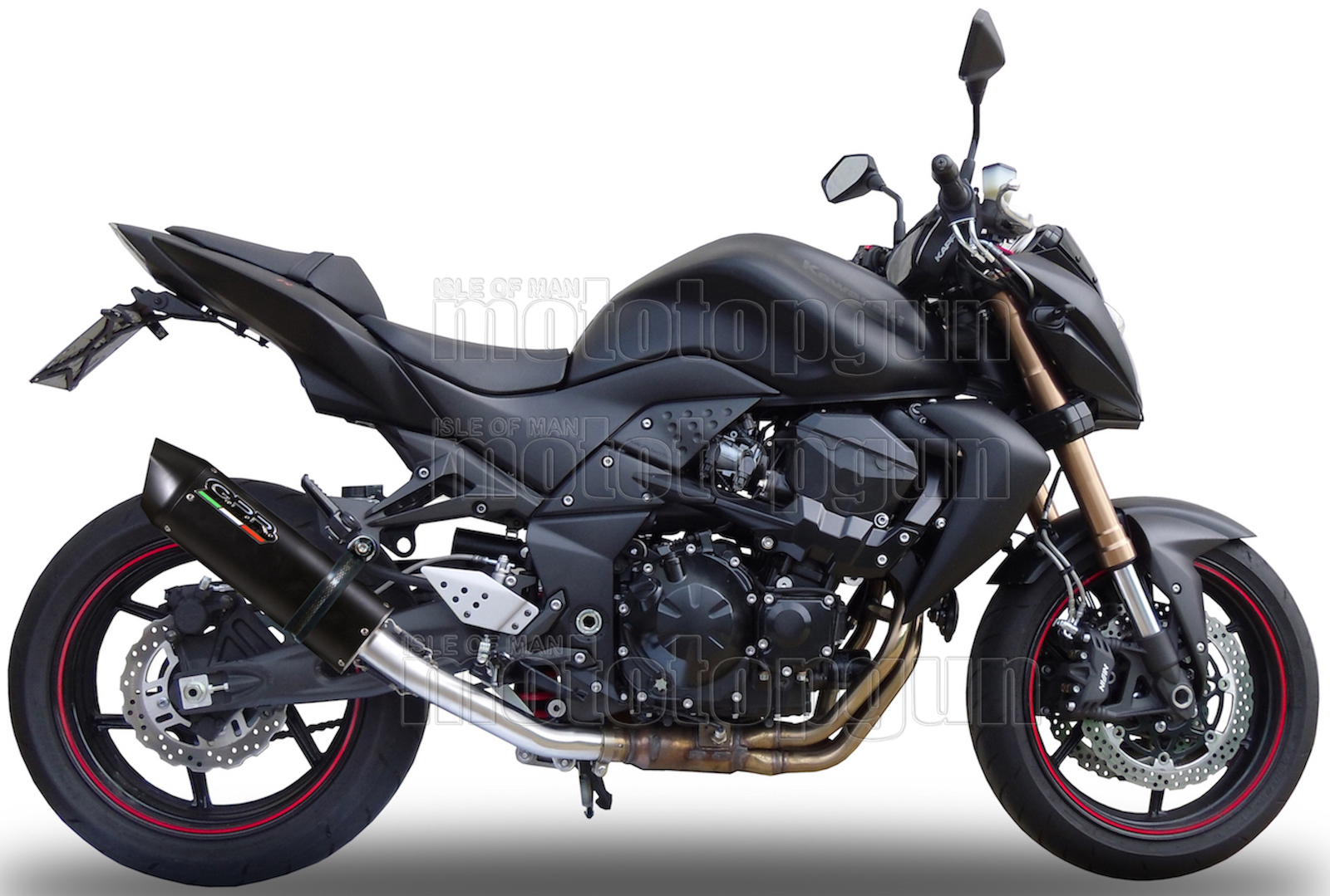 GPR EXHAUST HOM FURORE BLACK KAWASAKI Z750 Z-750 - R 2010 10 2011 11 ...