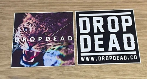 Drop Dead Oli Sykes Logo leopard 10cm vinyl stickers VERY RARE | eBay