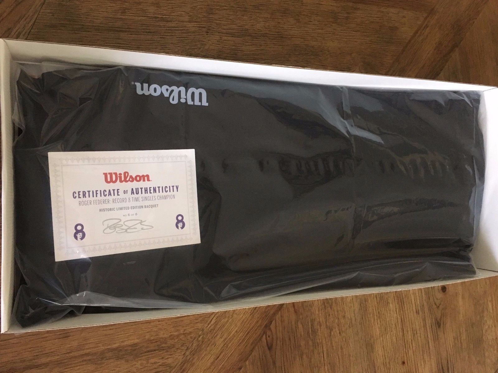 Roger Federer Limited Wimbledon Wilson Pro Staff RF 97 8th GS Signed ...