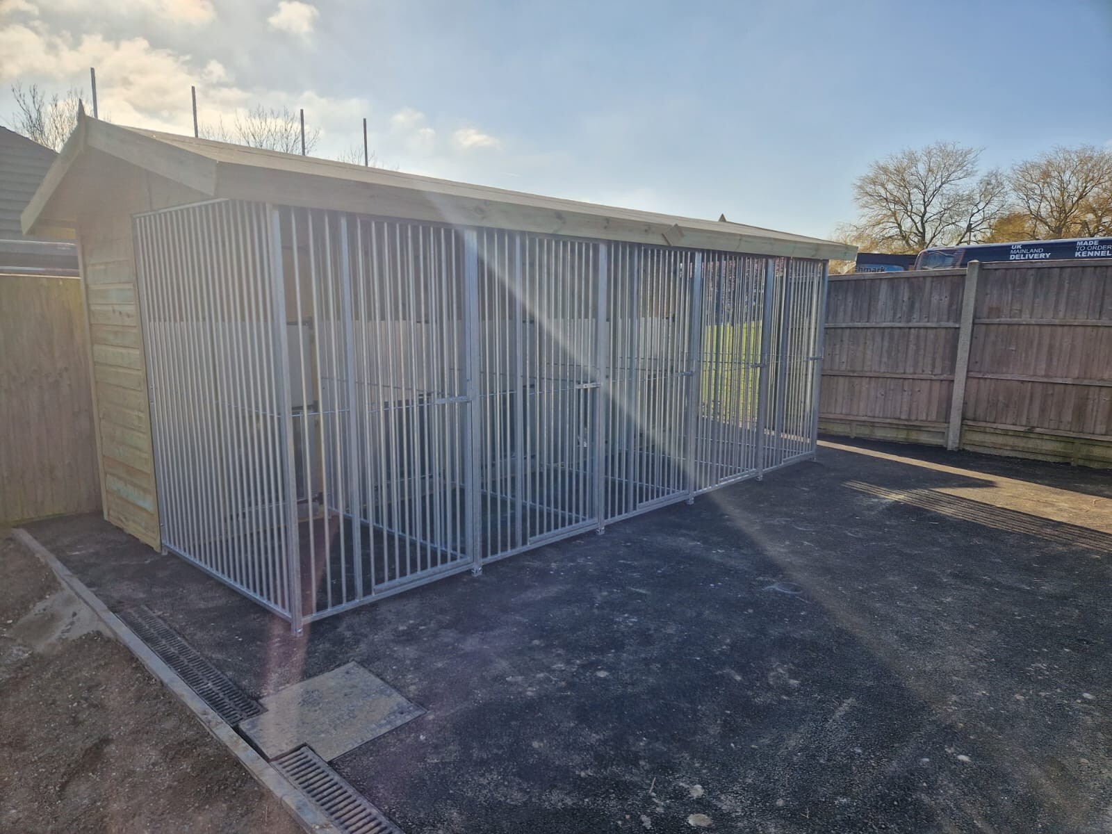 5-bay Dog Kennel 16.5 x 8ft/ Cattery by Benchmark Kennels | eBay UK