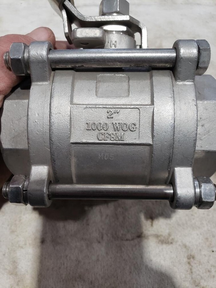 iFC Ball Valve Stainless Steel CF8M 2 inch 1000 WOG 2'' Threaded | eBay